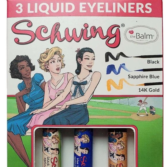 theBalm | Makeup | The Balm Schwing Liquid Eyeliner Trio Black Sapphire ...